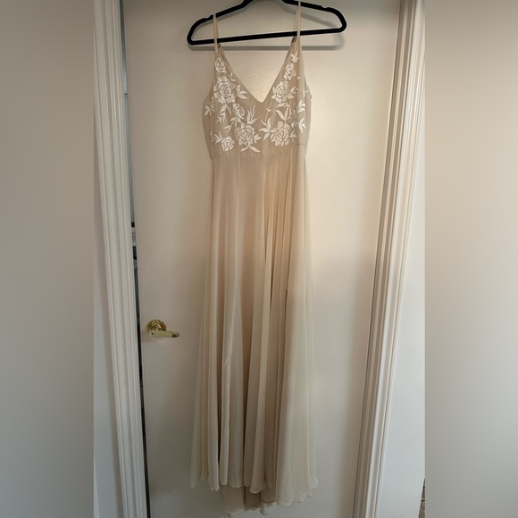 BHLDN | Dresses | Bhldn Sadia Bridesmaid Dress In Oyster Size 8 | Poshmark